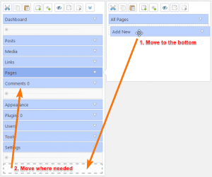 How to Move and Sort Menus | Admin Menu Editor Pro